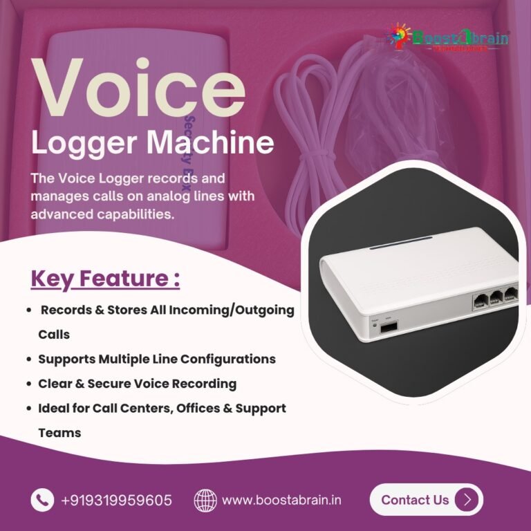 Voice Logger Machine | Boostabrain Technologies